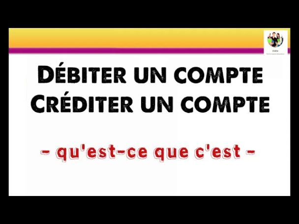 Réponse : C'est quoi un compte à créditer